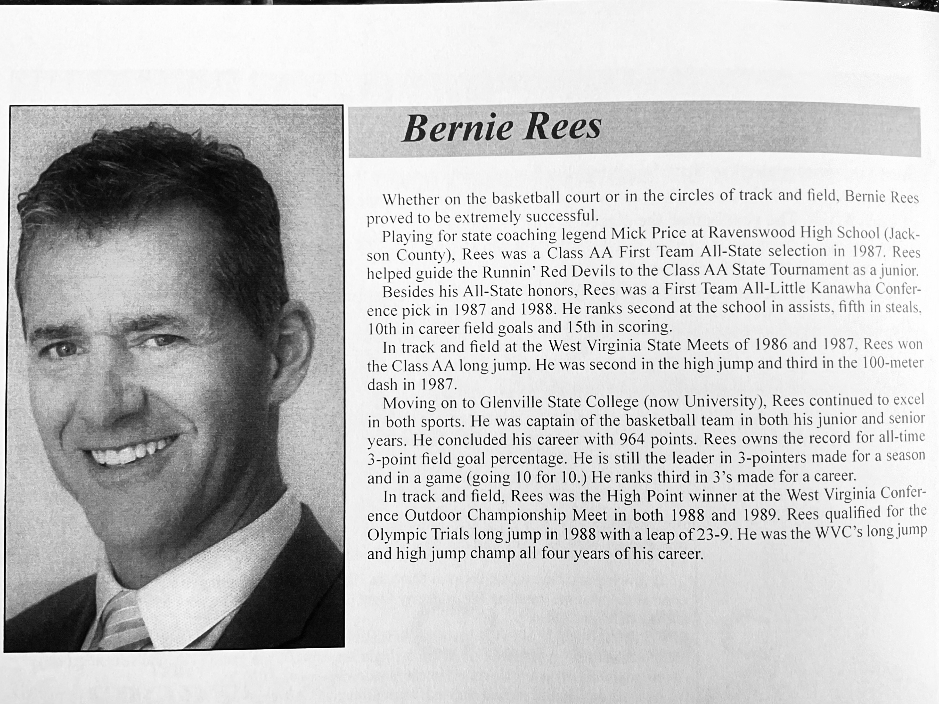 Bernie Rees – Class of 2021 – Mid-Ohio Valley Sports Hall of Fame