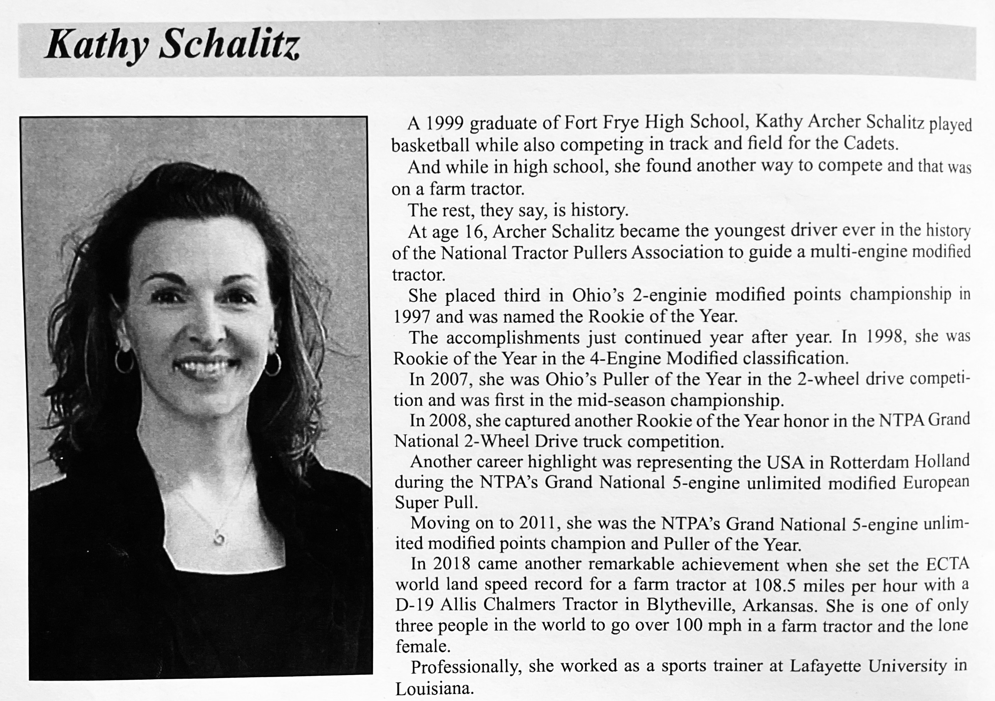Kathy Schalitz – Class of 2023 – Mid-Ohio Valley Sports Hall of Fame