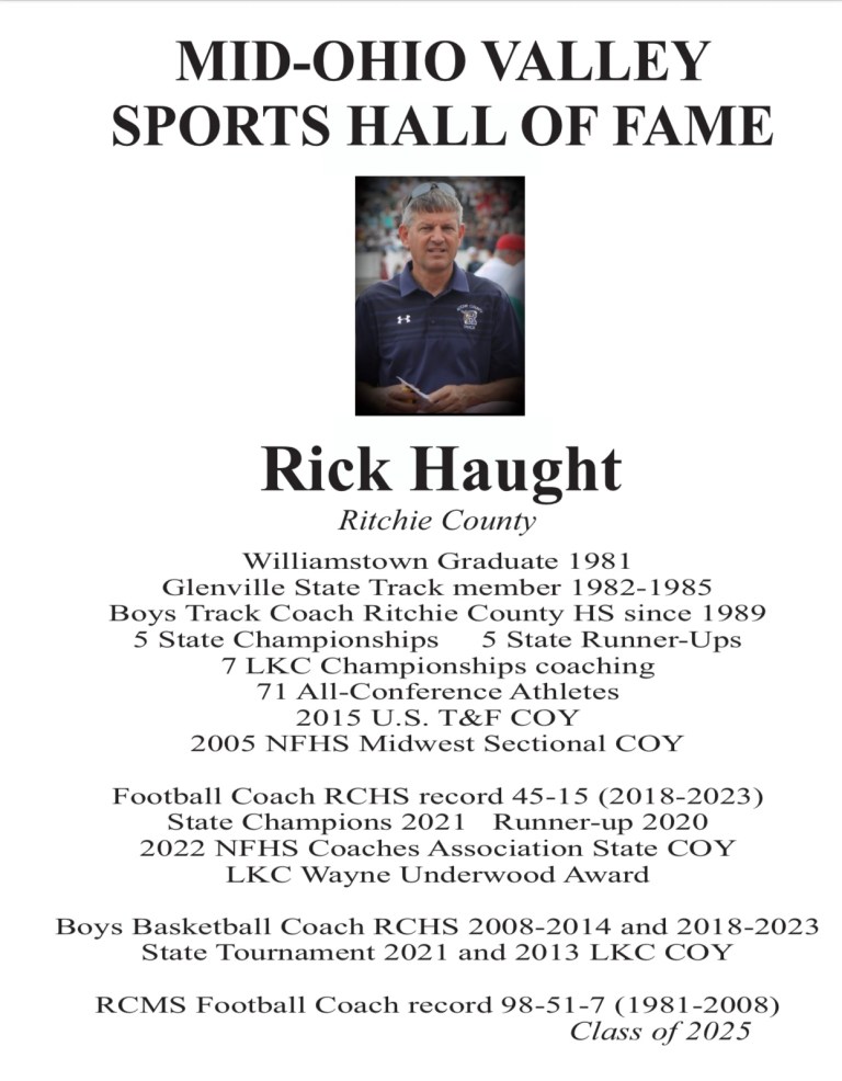 Rick Haught – Class of 2025 – Mid-Ohio Valley Sports Hall of Fame